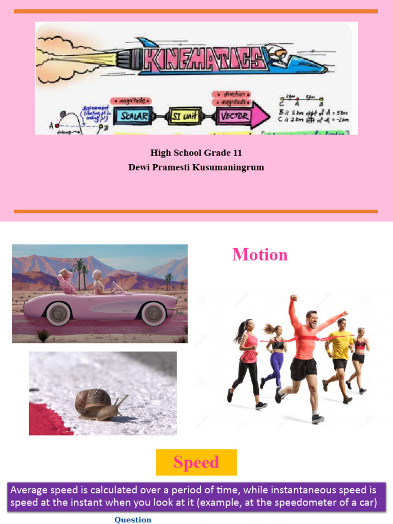 Kinematics PPT HS | PDF