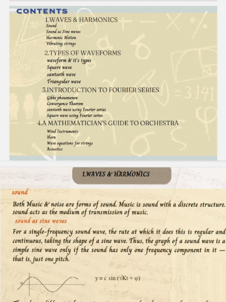 Maths in Music | PDF | Waves | Sound