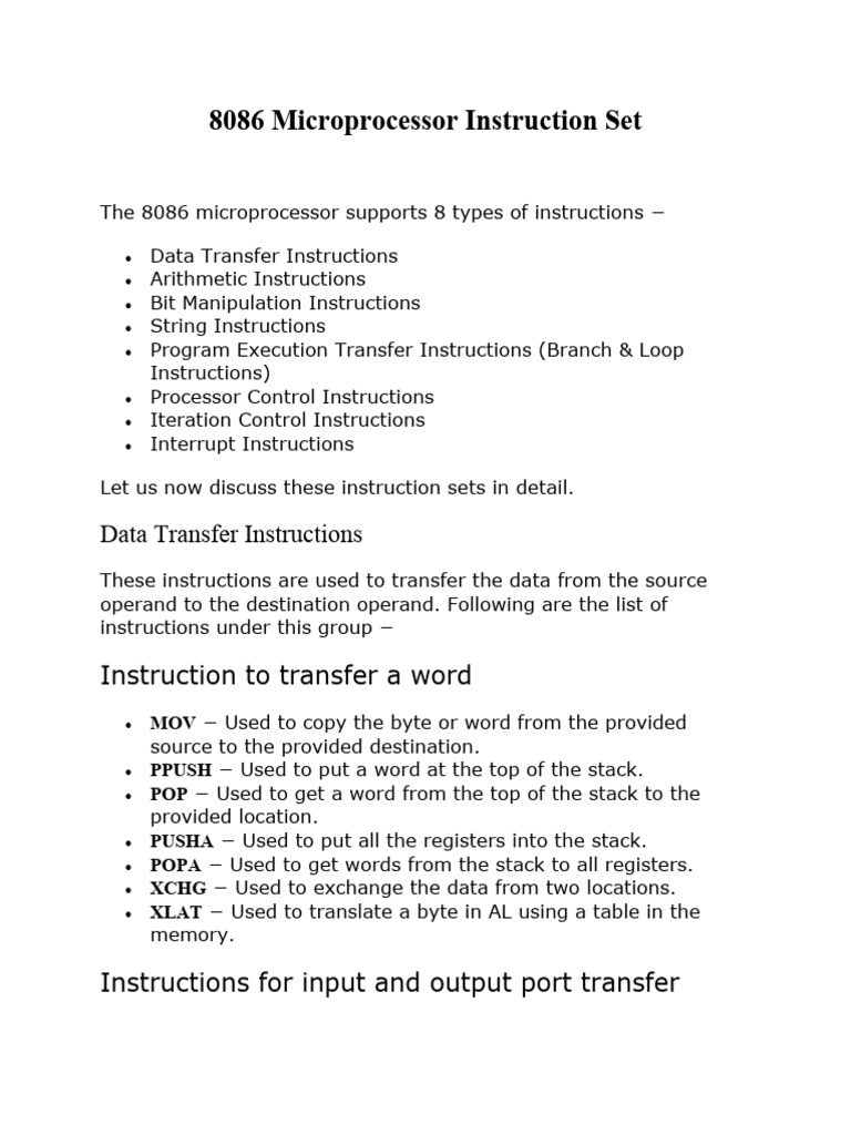 Malp Unit 2 Instruction Set | PDF | Teaching Methods & Materials