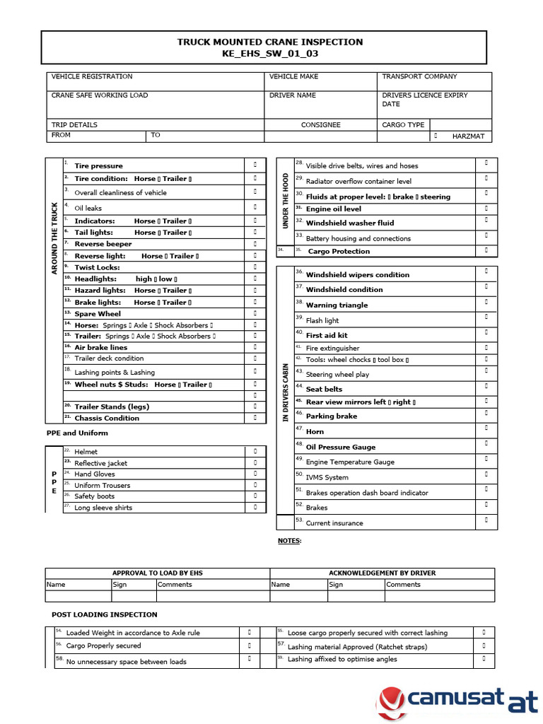 Trailer pre trip inspection checklist 60 photos - Morilly.com