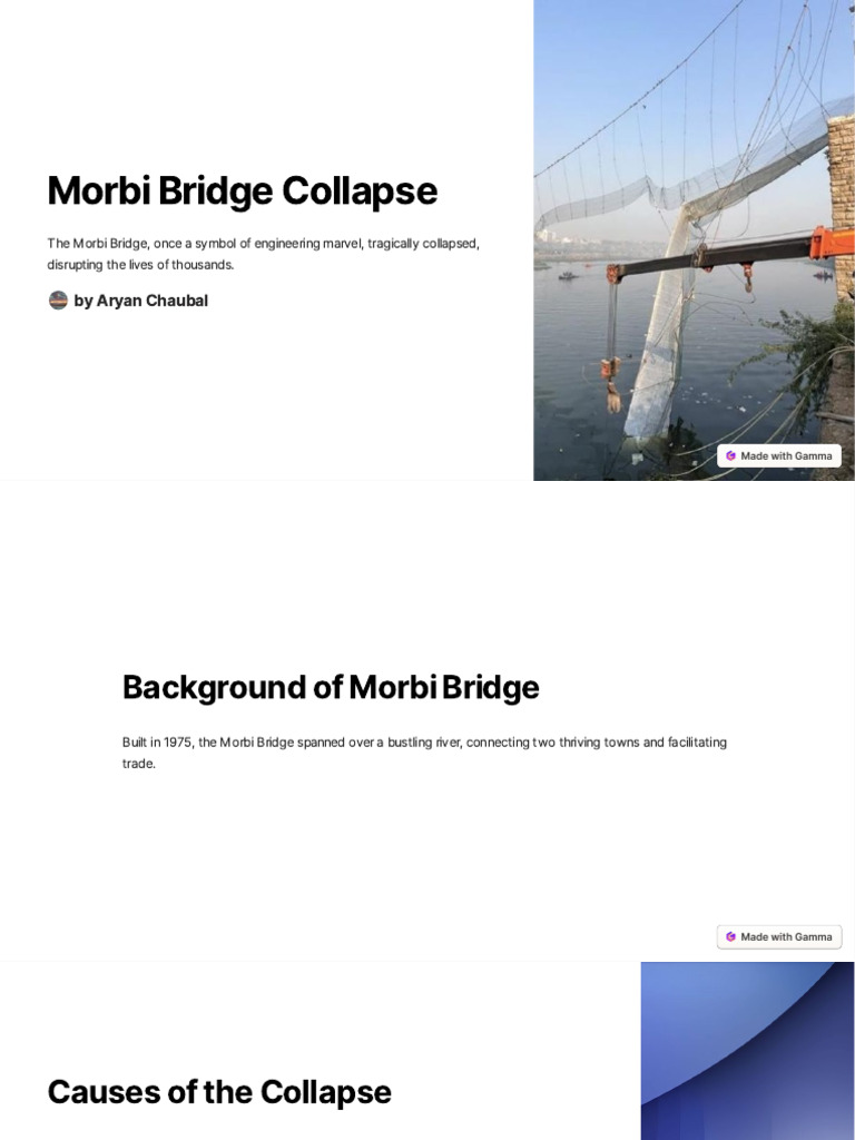 Morbi Bridge Collapse | PDF | Bridge | Infrastructure