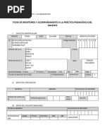Ficha Simon Monitoreo Docente - Dre 2025 | PDF | Enseñando | Maestros