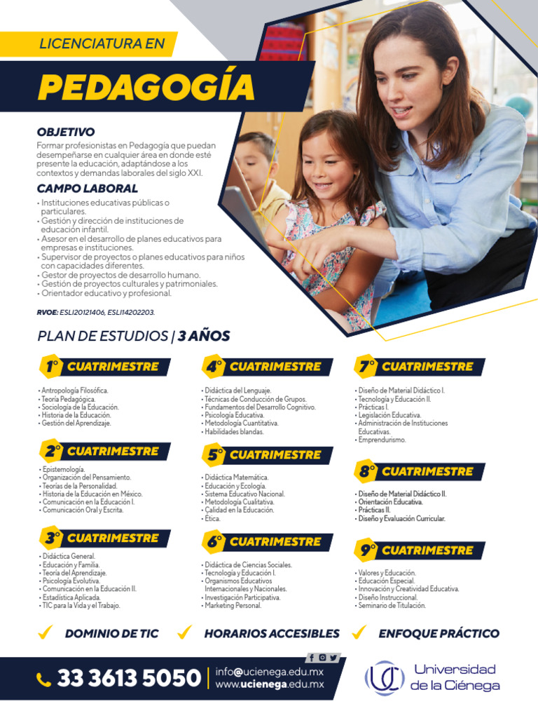 Plan de Estudios Pedagogia | PDF | Pedagogía | Plan de estudios