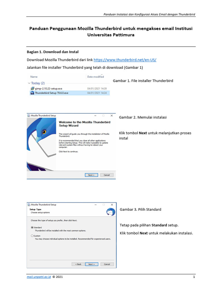 Instalasi & Konfigurasi Thunderbird | PDF