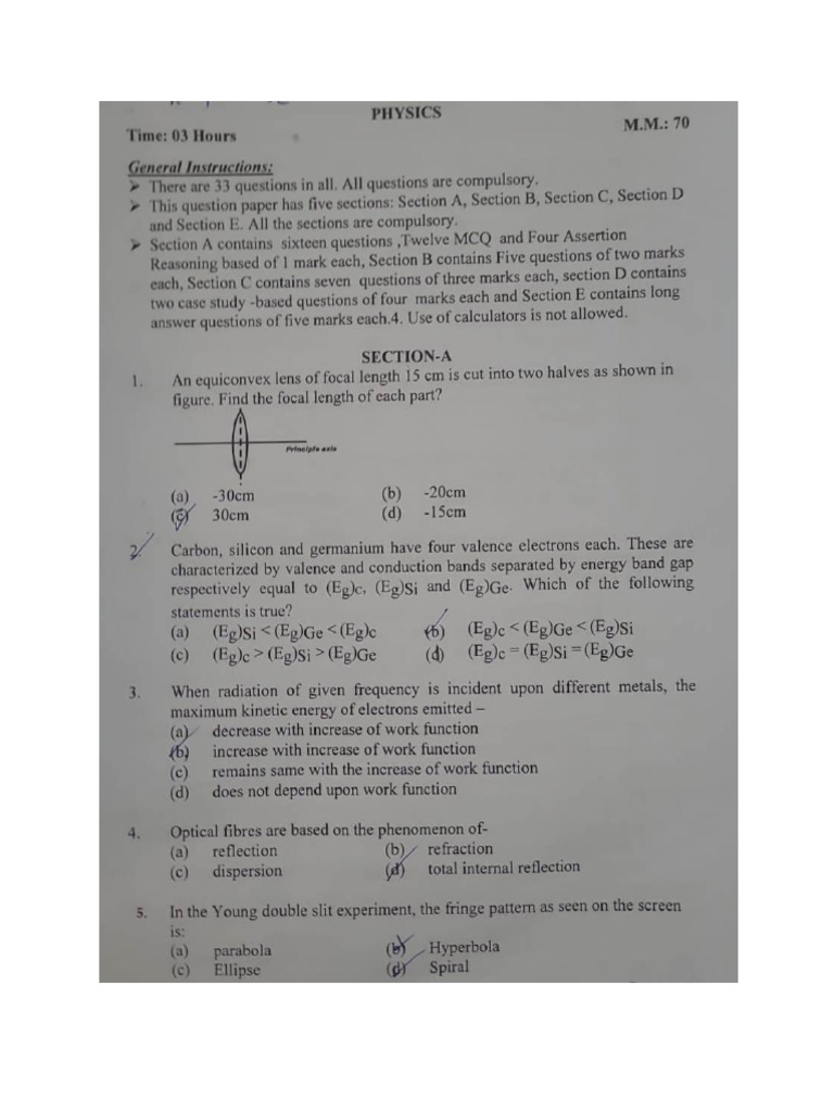 Sample Question Paper 1 | PDF Sample Question Paper 1 | PDF