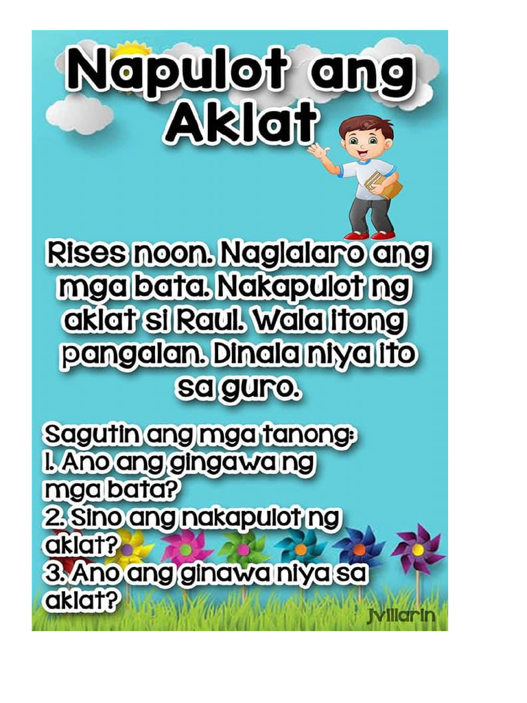 Filipino Pagbasa Level 2 | PDF