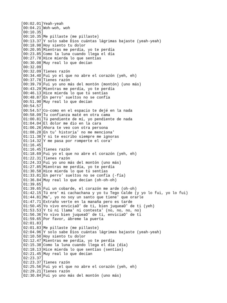 Tienes Razón Justin Quiles | PDF