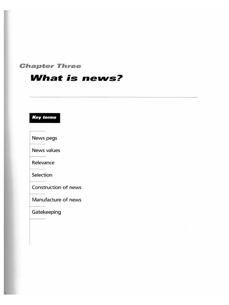News Values in Journalism Practice | PDF | News | Journalism
