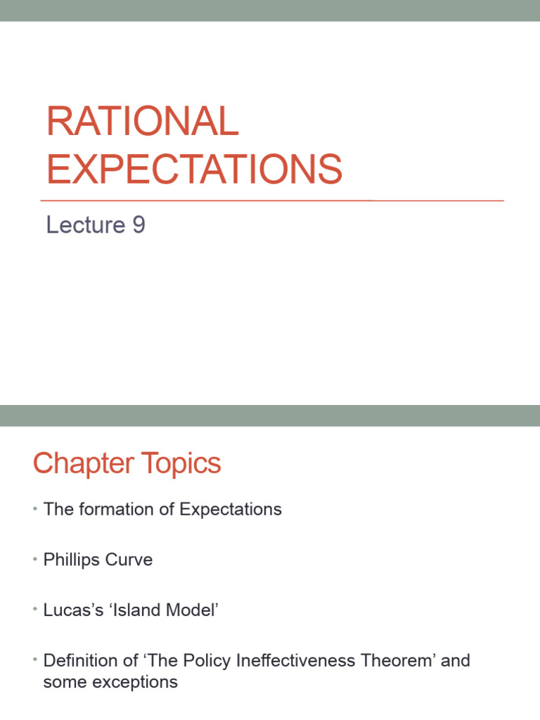 Rational Expectations | PDF