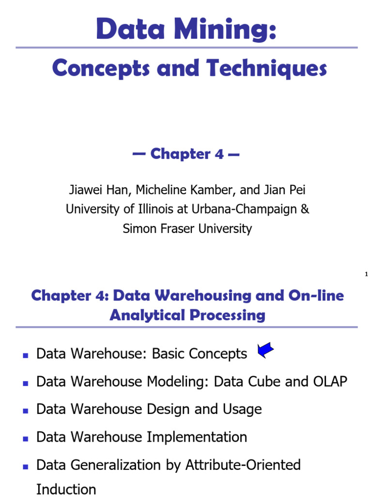 Data Warehousing - Module 1 | PDF