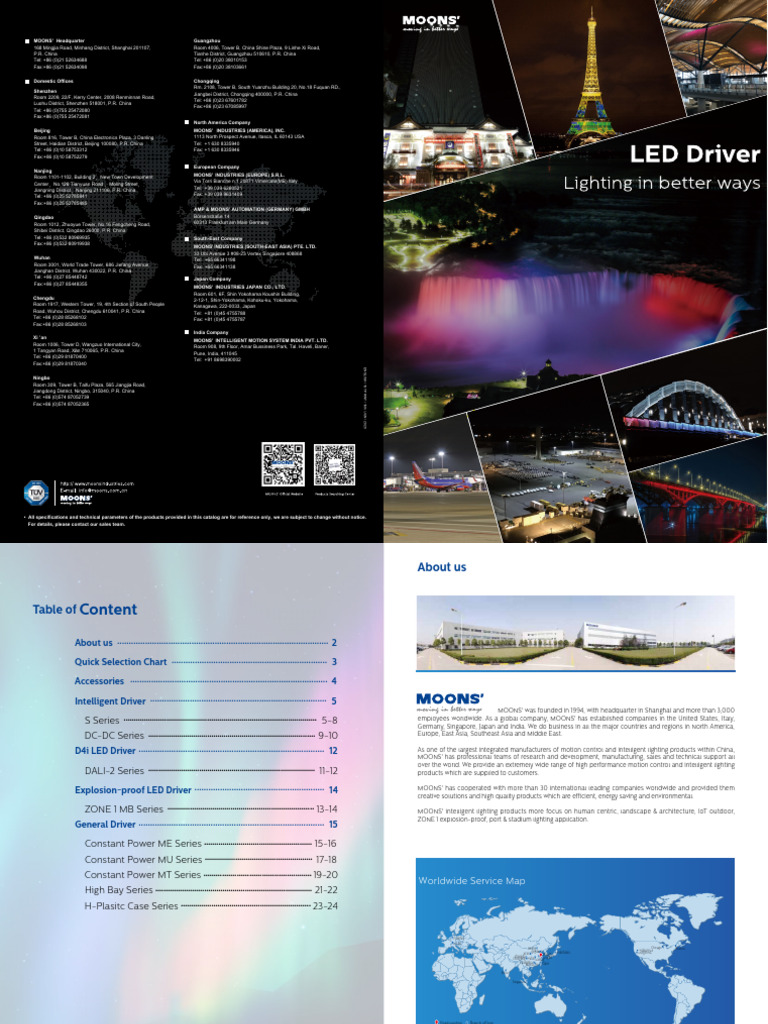 Moons Intelligent LED Driver Catalog | PDF | Computer Engineering ...