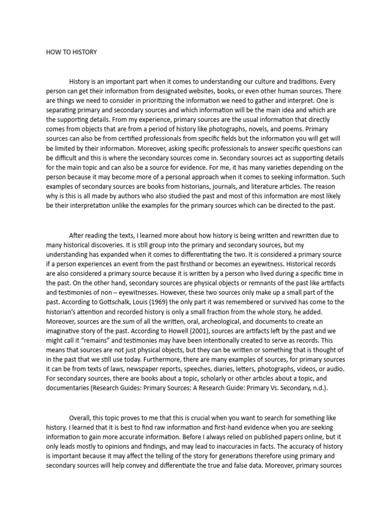 LACHICA_A55_GED_ESSAY-1 | PDF | Primary Sources | Cognitive Science