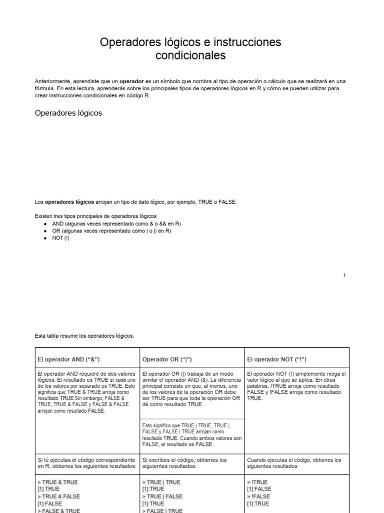 a40V1GAtQt2NFdRgLSLdyA - Logical Operators and Conditional Statements - SPA | PDF | Teaching ...