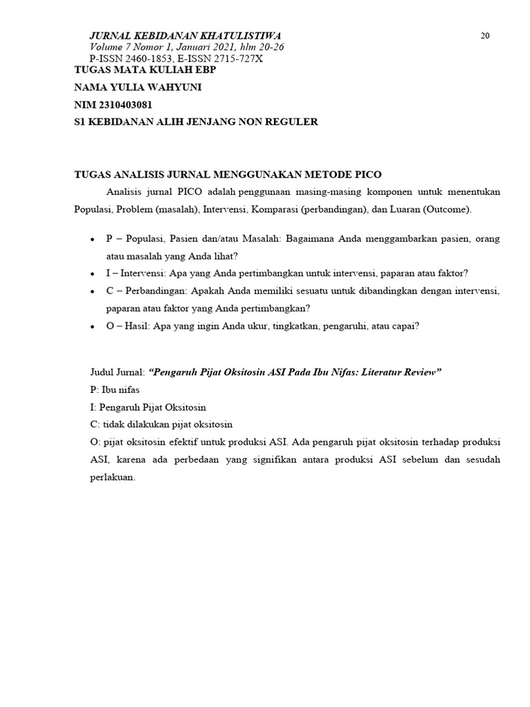 Tugas Pico Yulia | PDF