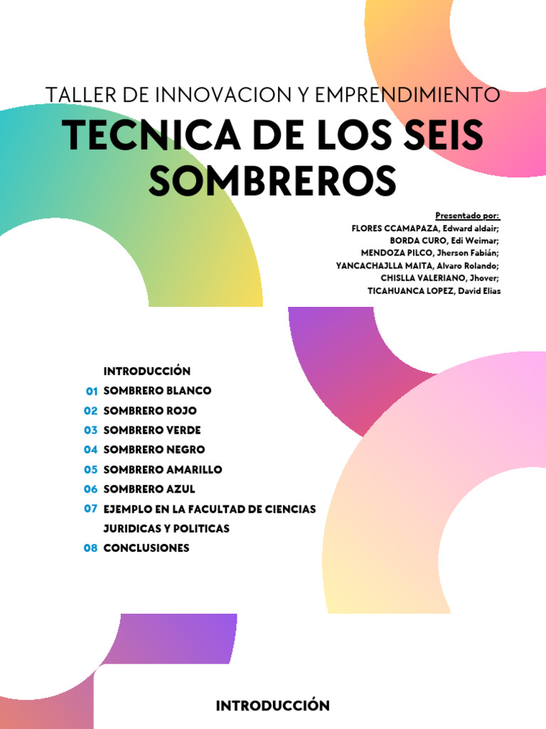 Tecnica de Los Seis Sombreros | PDF