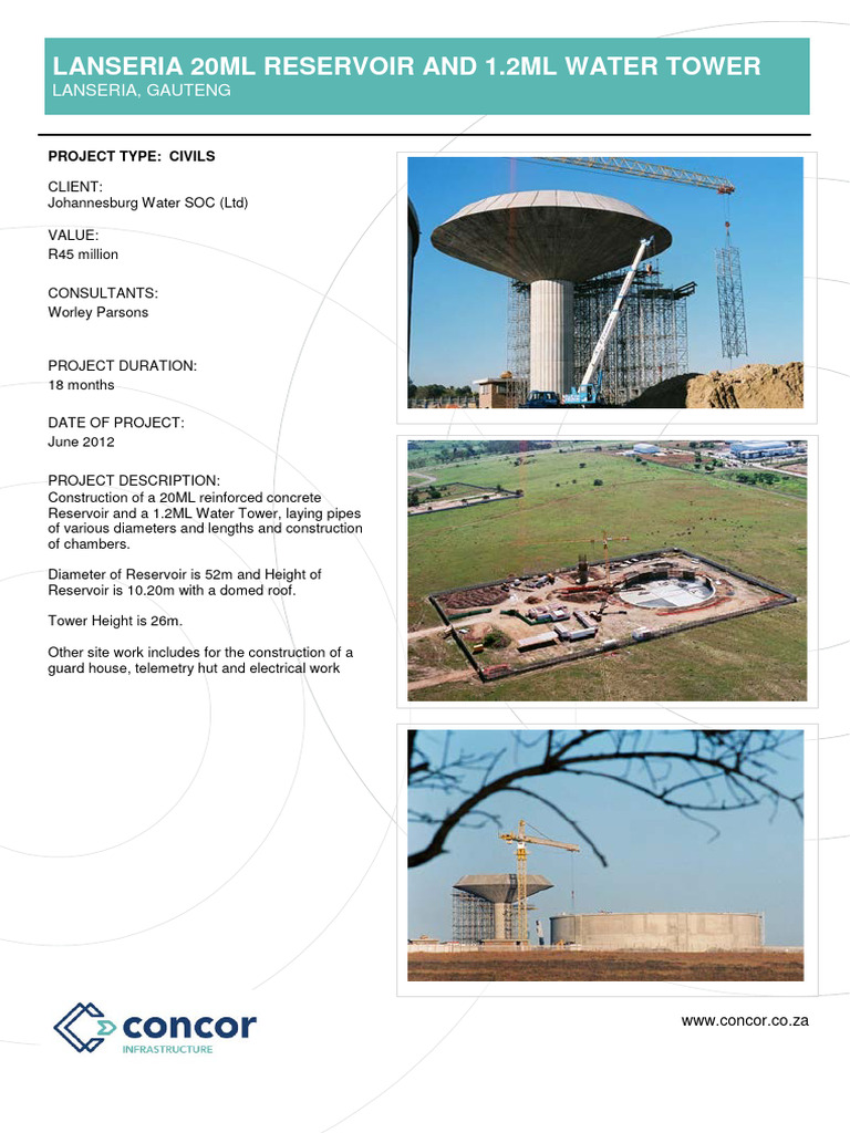 Lanseria Reservoir and Water Tower | PDF Lanseria Reservoir and Water Tower | PDF