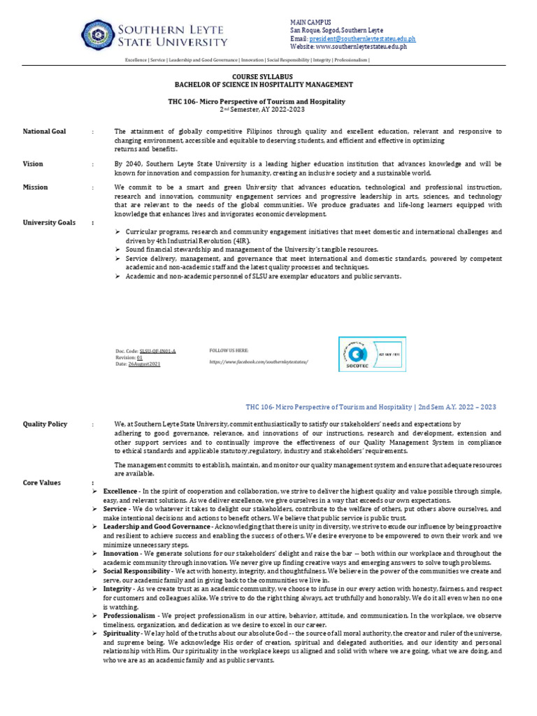 Syllabus THC 106 Scanned | PDF | Business | Art