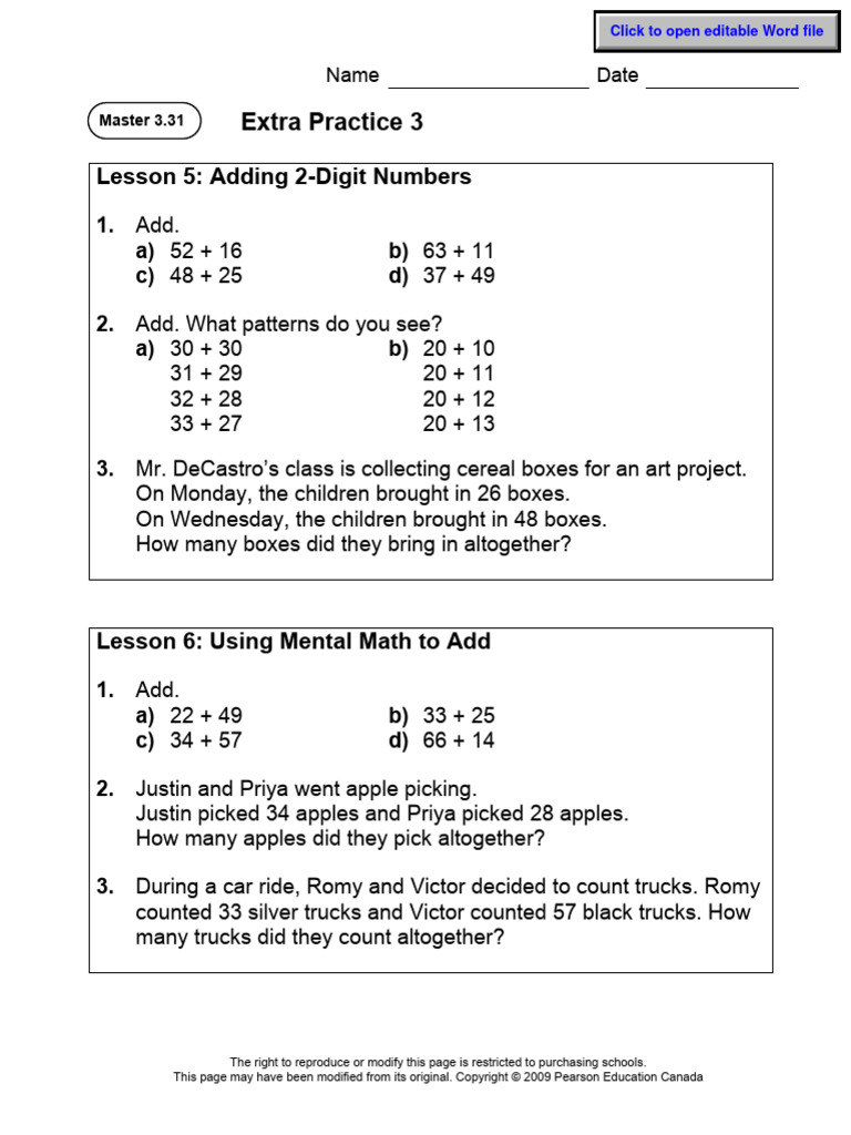 Extra Practice 3 Unit 3 | PDF