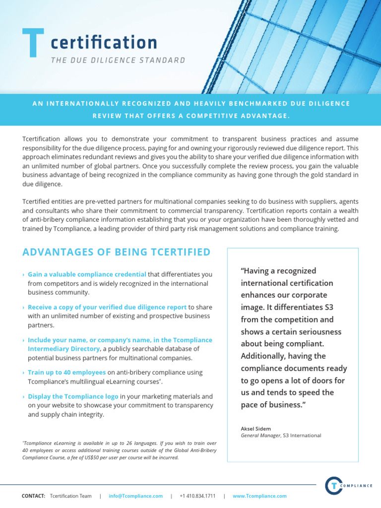 Tcertification: Enhance Compliance Credibility | PDF | Certification ...