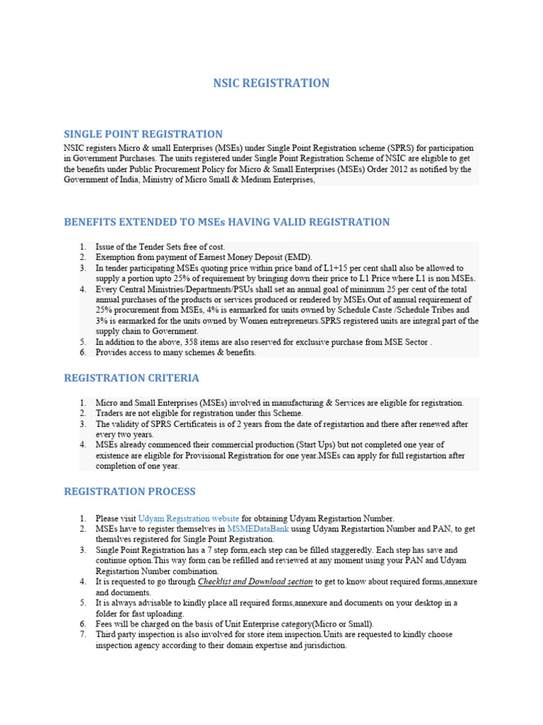 Nsic Registration | PDF | Business