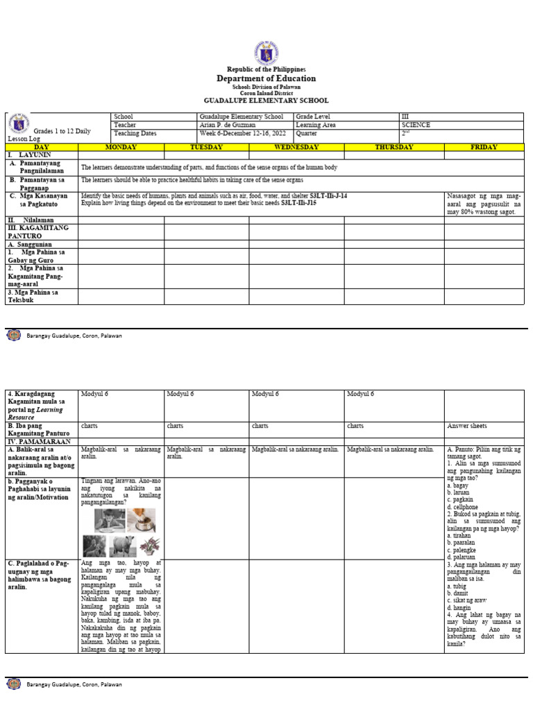 Science Week 6 | PDF