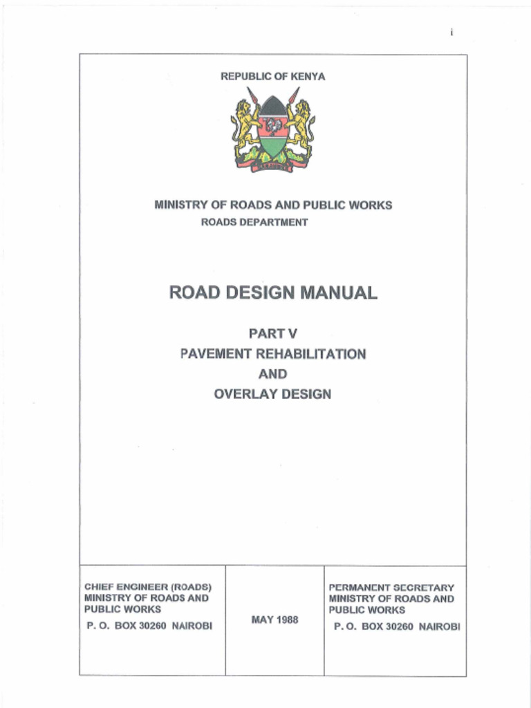 RDM Part V Pavement Rehabilitation & Overlay Design (With All Apendices) | PDF