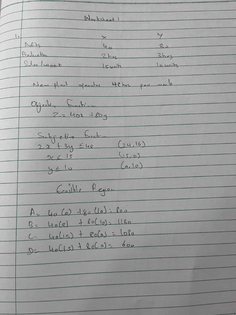 Or Worksheet 1 | PDF