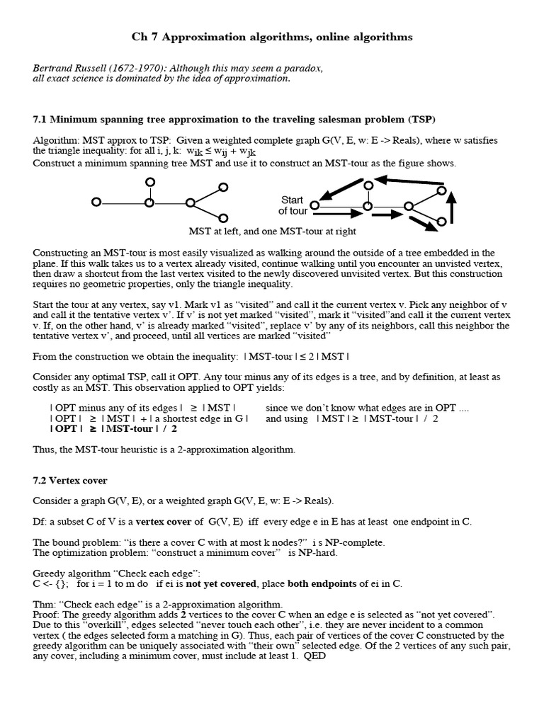 approximiation algorithms | PDF | Algorithms | Graph Theory