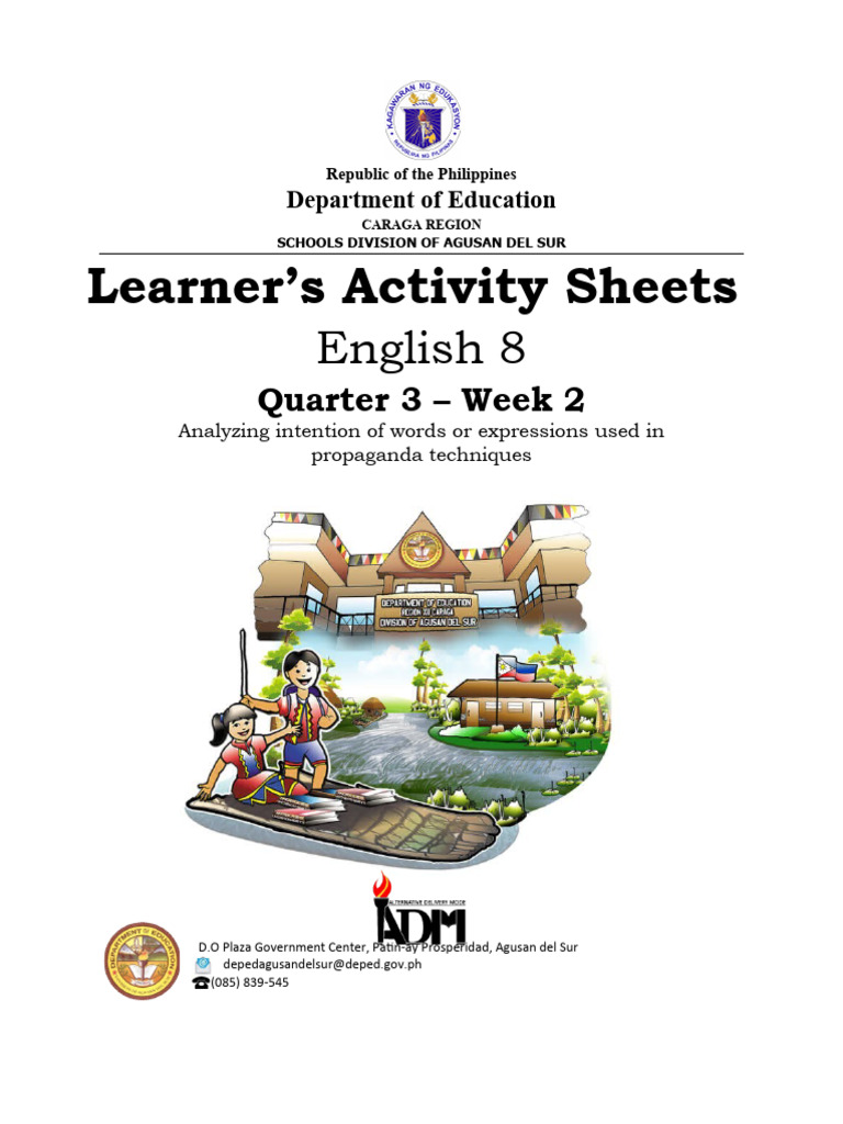 English8 Q3 Week2 Las | PDF | Propaganda | Human Communication