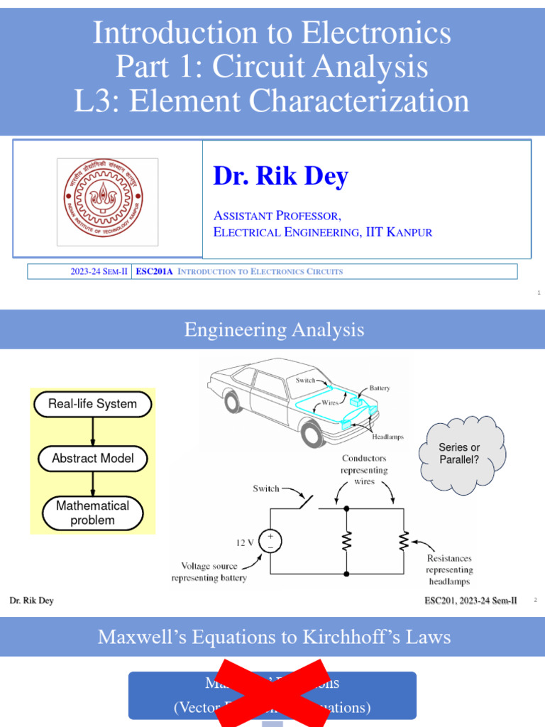 Lecture 03 | PDF | Electrical Network | Network Analysis (Electrical Circuits)