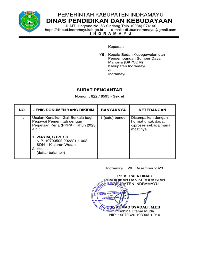 Pengantar KGB PPPK 2023 | PDF