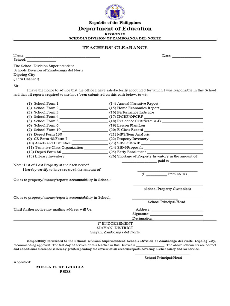 Deped Clearance 1 | PDF