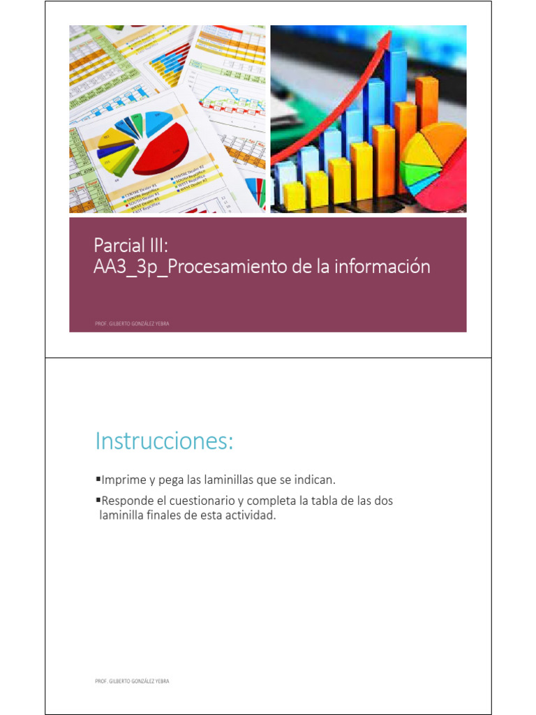 AA3 - 3P - Presentación de La Información - B | PDF | Estadísticas | Investigación cuantitativa