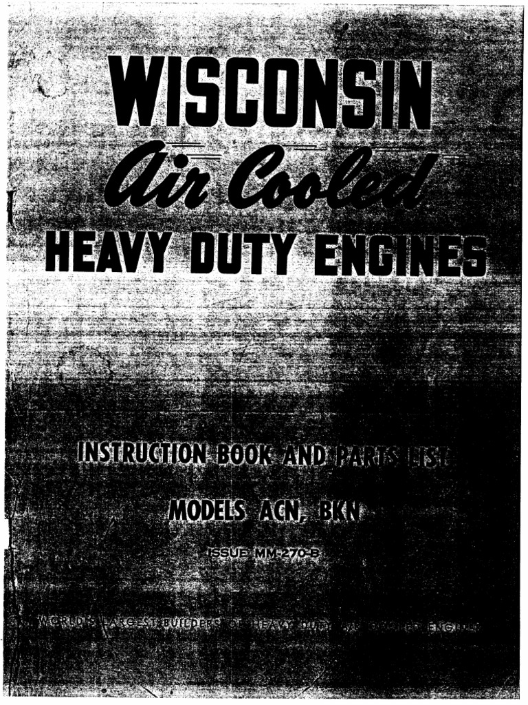 Wisconsin_ACN_BKN_Instruc_Parts | PDF