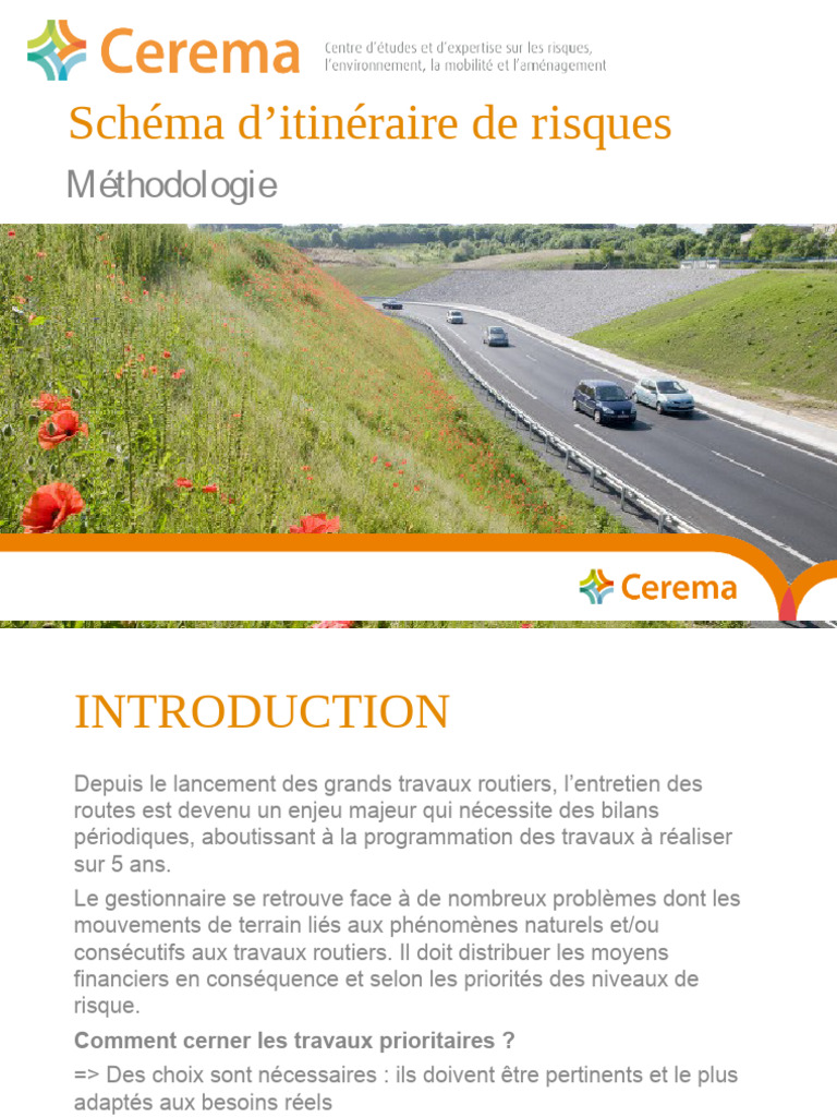 Schéma D Itinéraire de Risques. Méthodologie | PDF
