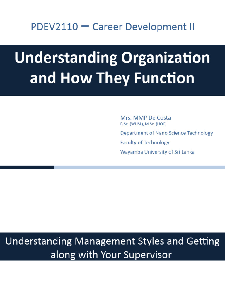 L2 - Understanding Management Styles | PDF | Leadership | Social Psychology