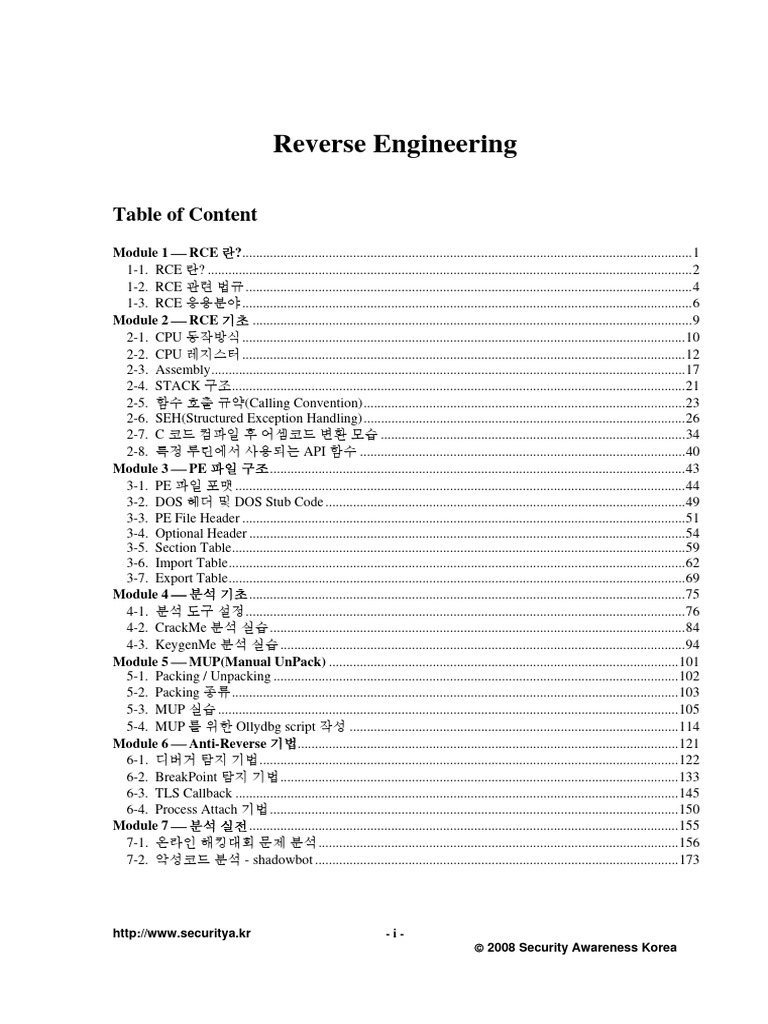 Reverse Code Engineering | PDF
