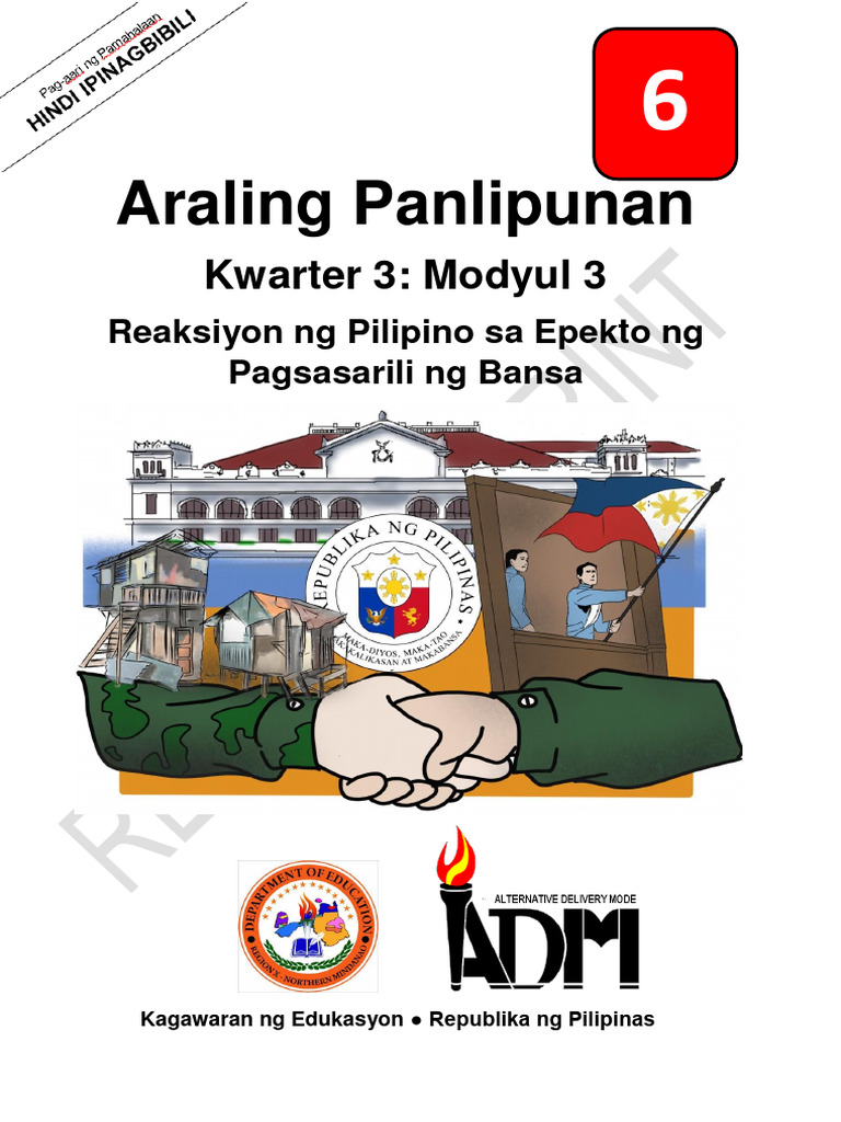 AP6 Q3 Mod3 ReaksiyonNgPilipinoSaEpektoNgPagsasarilingBansa v5 | PDF