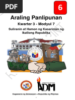 Learning Activity Sheet Araling Panlipunan 6 | PDF