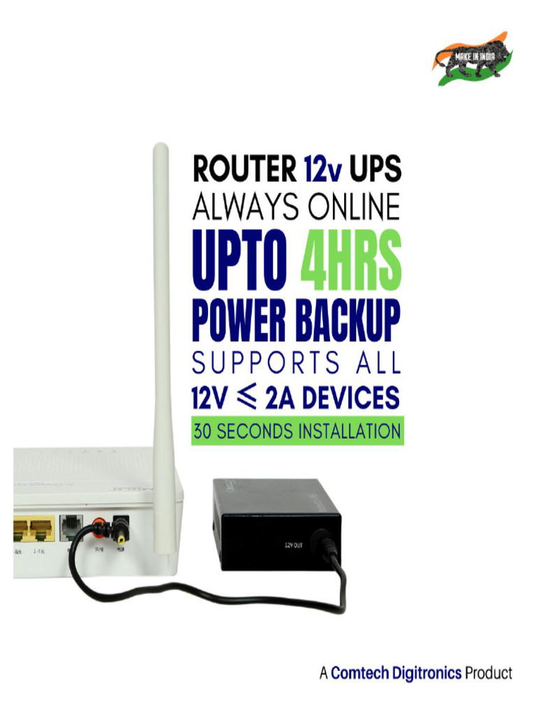 Router12v UPS Comtech | PDF