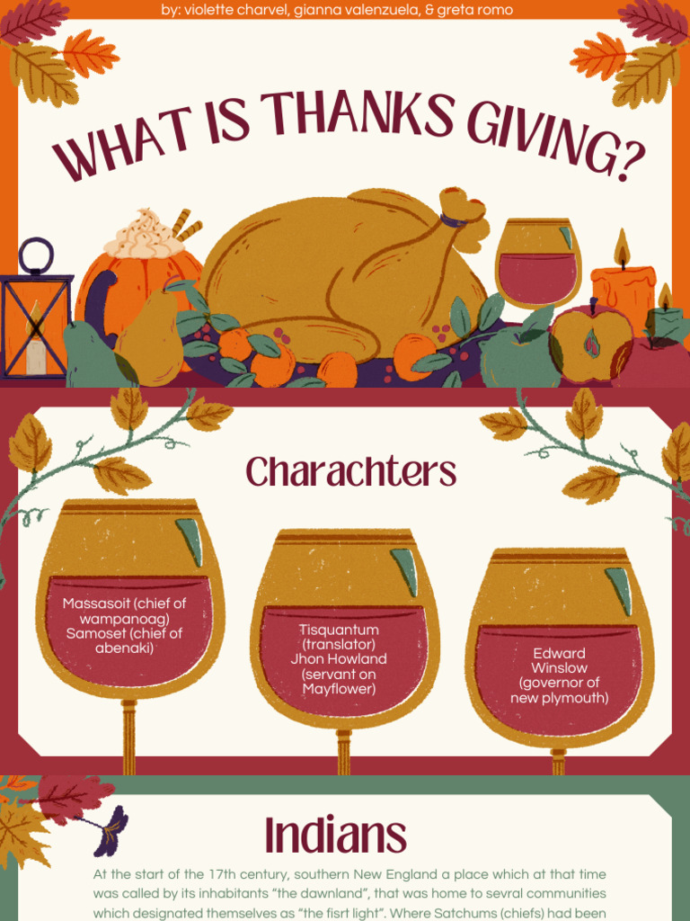 Thanks Giving Presentation | PDF | Plymouth Colony