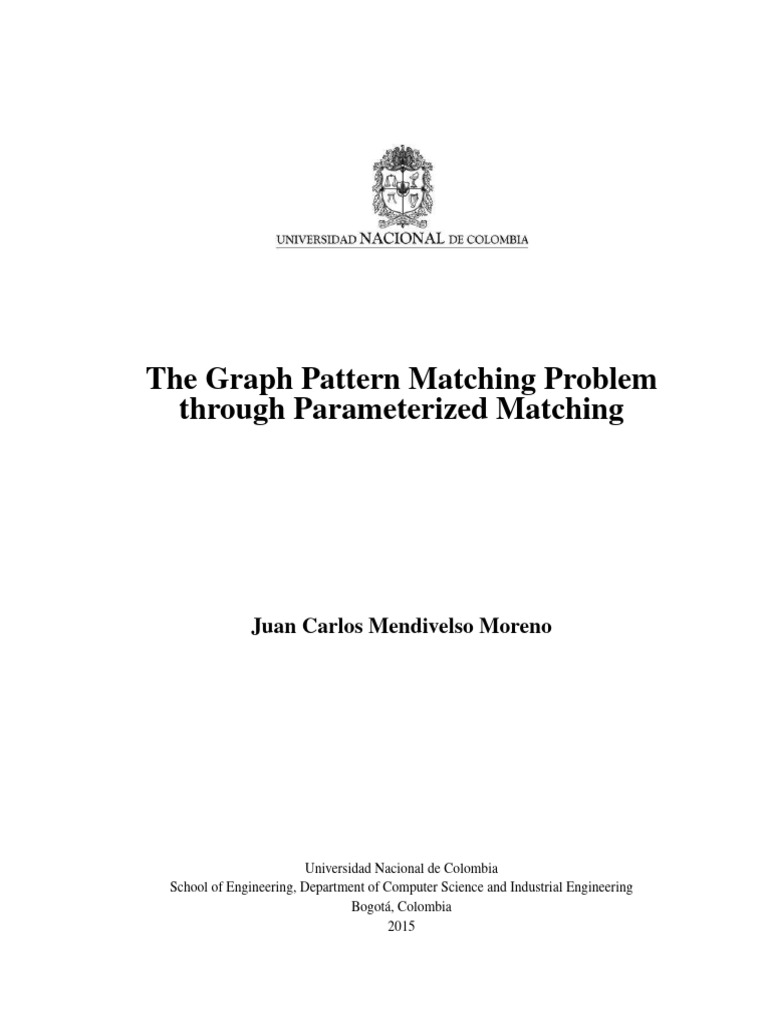 Tesis-The Graph Pattern Matching Problem | PDF