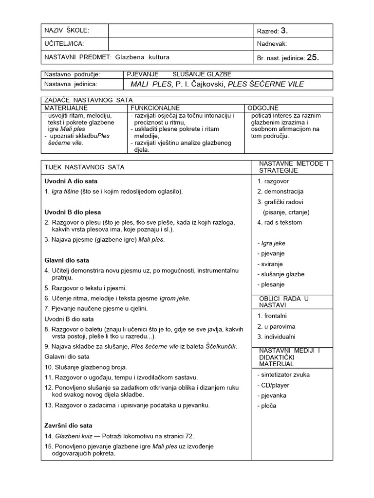 25 Sat - Mali Ples | PDF