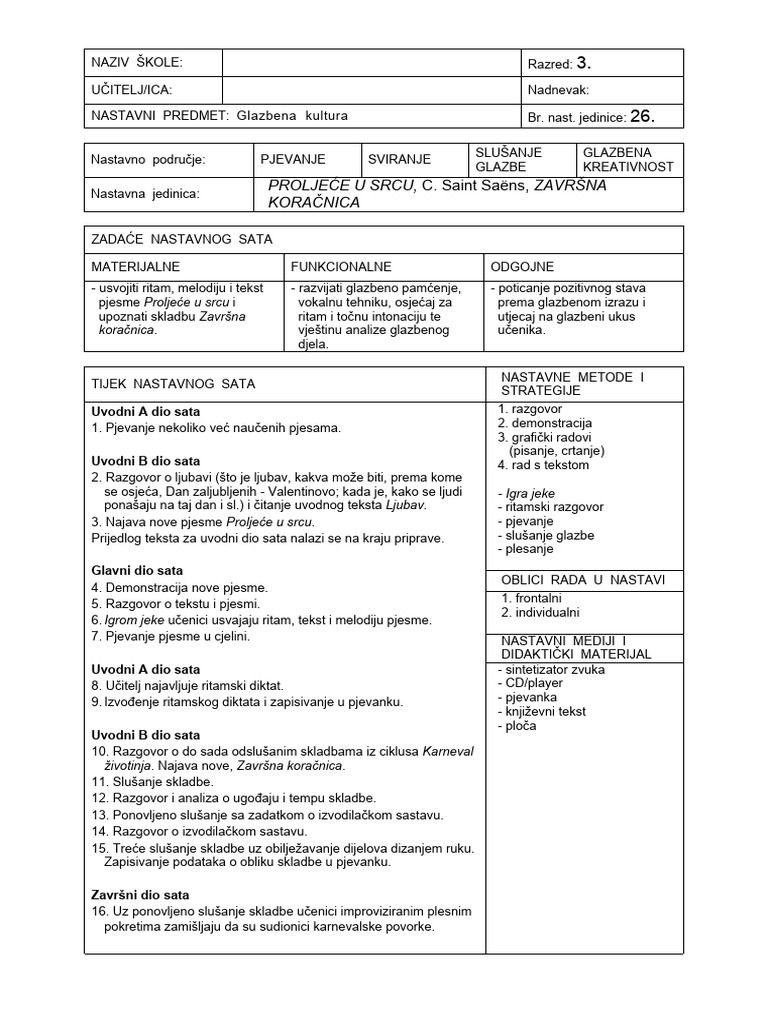 26 Sat - Proljece U Srcu | PDF
