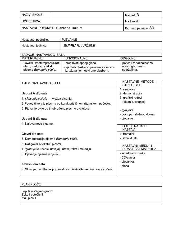 30 Sat - Bumbari I Pčele | PDF