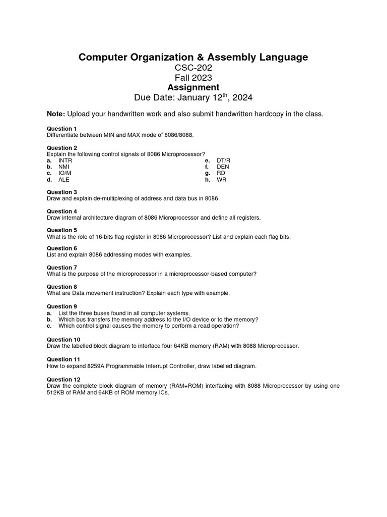 Assignment - Fall 2023 | PDF