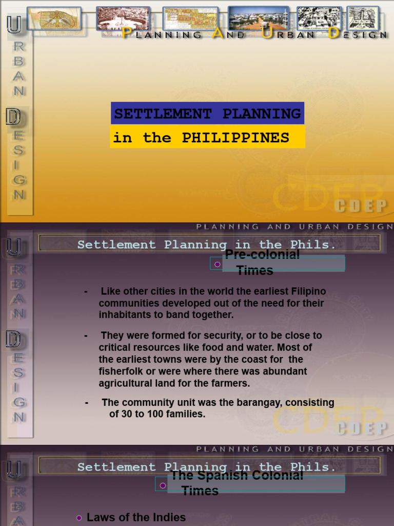 3 Settlement Planning In The Philippines Pdf