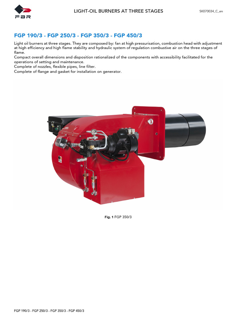 FGP 190/3 - FGP 250/3 - FGP 350/3 - FGP 450/3: Light-Oil Burners at ...