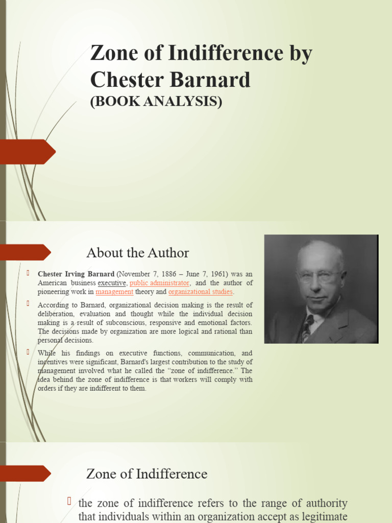 Zone of Indifference | PDF