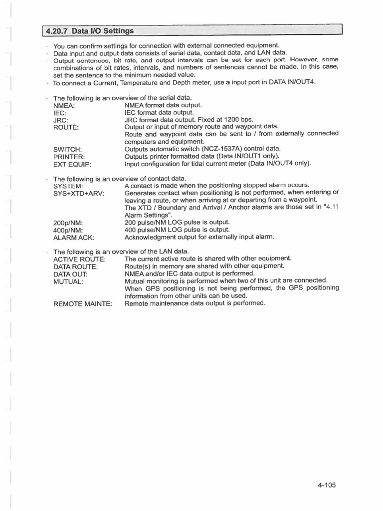 GPS Configuration Data Output | PDF
